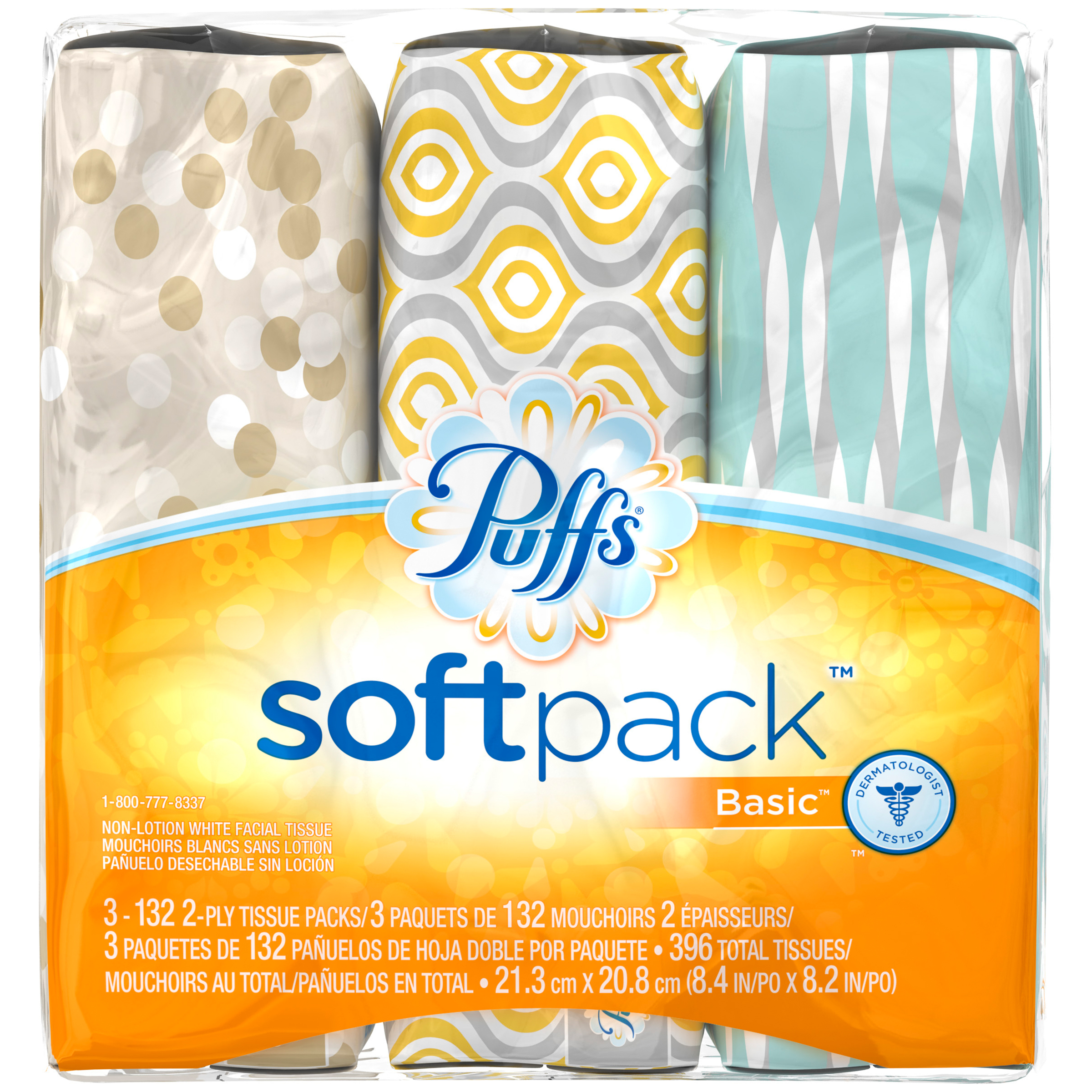 UPC 037000904281 - Puffs Softpack 3pk 132ct Facial Tissue | upcitemdb.com