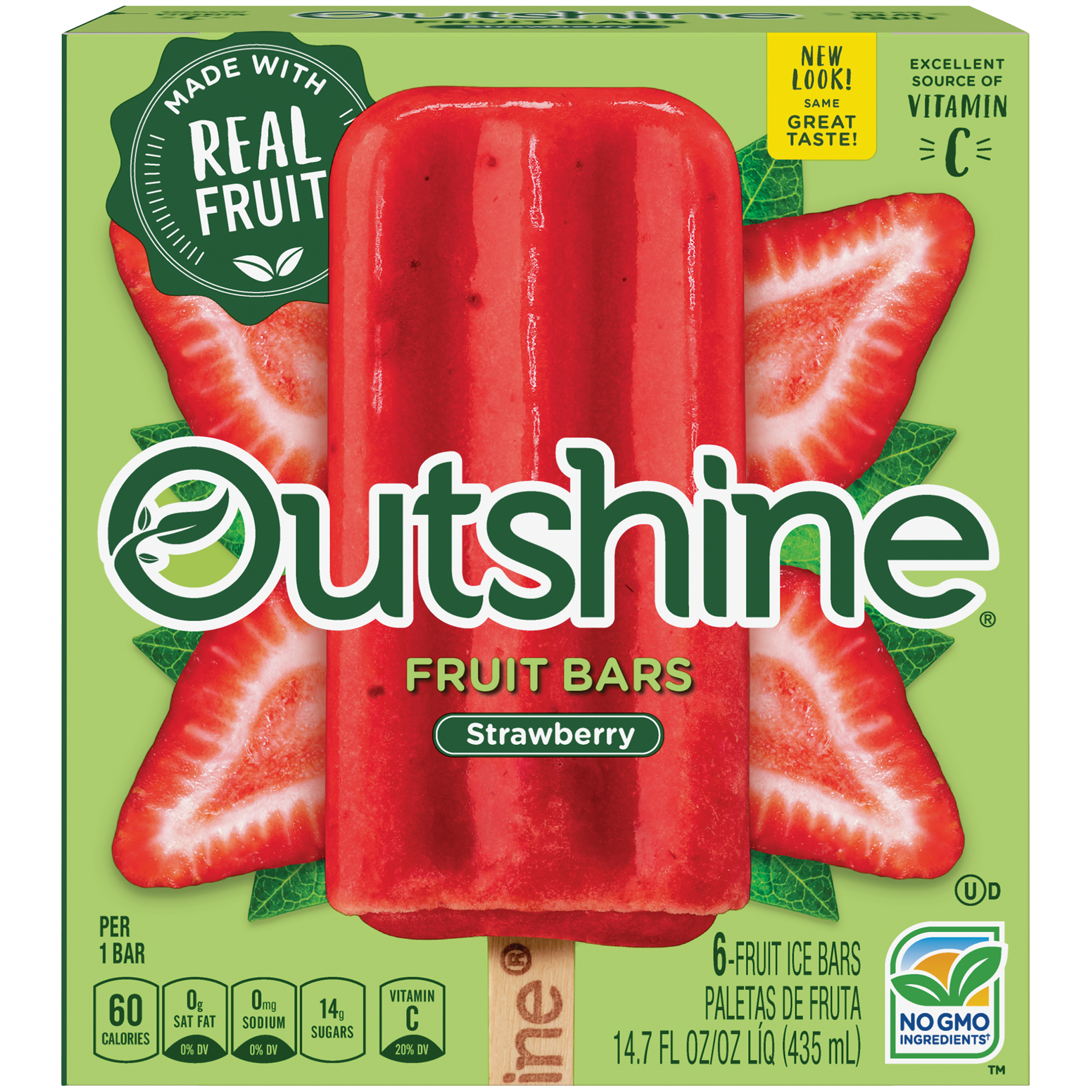 UPC 041548610047 - Outshine Strawberry Frozen Fruit Bar - 6ct ...