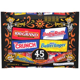 Nestle Butterfinger, Baby Ruth, Nestle Crunch, and 100 Grand Chocolatey ...