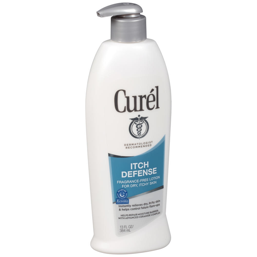 Curel Itch Defense Lotion, for Dry, Itchy Skin, 13 fl oz (384 ml)