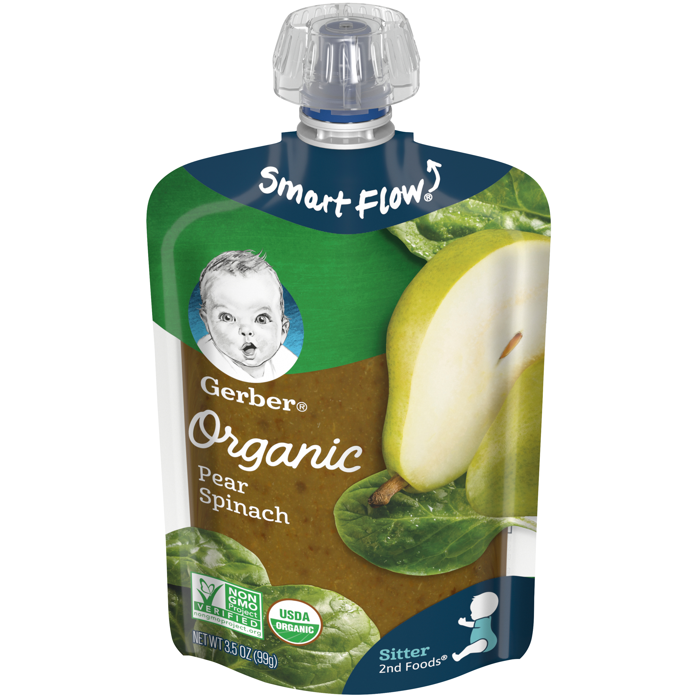 015000074302 UPC - Gerber Organic 2nd Foods Pouch 3.5 Oz Baby | UPC Lookup
