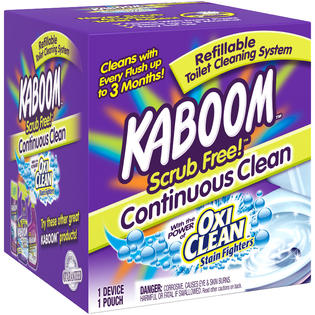 Kaboom Scrub Free! Continuous Toilet Cleaning System, Refillable, 2 ...