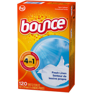 Bounce Fabric Softener Sheets, Fresh Linen, 120 sheets