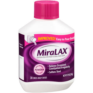 Miralax Laxative, Powder for Solution, Original Prescription Strength ...