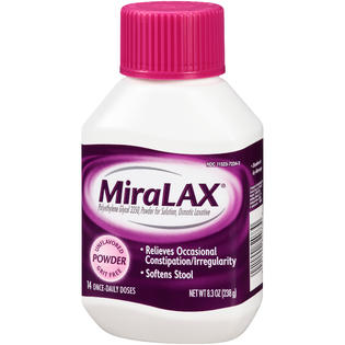 Miralax Laxative, Original Prescription Strength, Powder for Solution ...