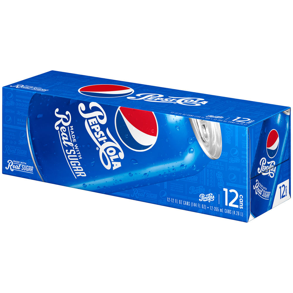 Pepsi -Cola Throwback Cola, 12 - 12 fl oz (355 ml) cans [144 fl oz (4. ...