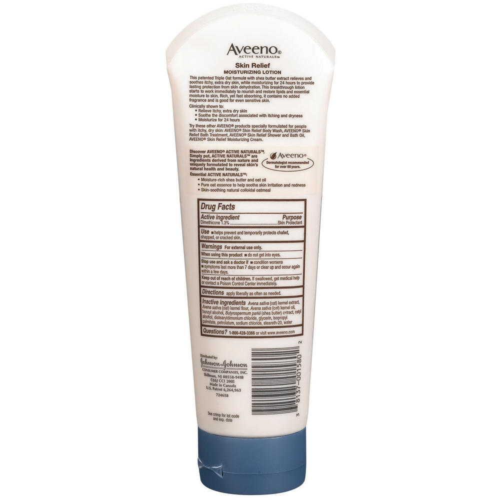 Aveeno Active Naturals Moisturizing Lotion, Skin Relief, 8 oz (227 g)