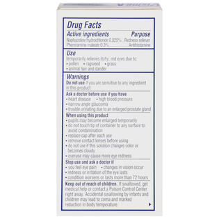 Visine -A Antihistamine + Redness Multi-Action Eye Allergy Reliever Eye ...