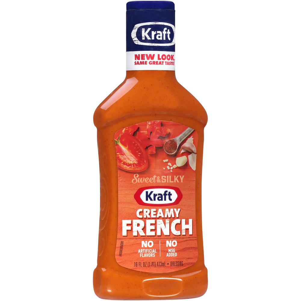 Kraft Dressing, Creamy French, 16 fl oz (1 pt) 473 ml