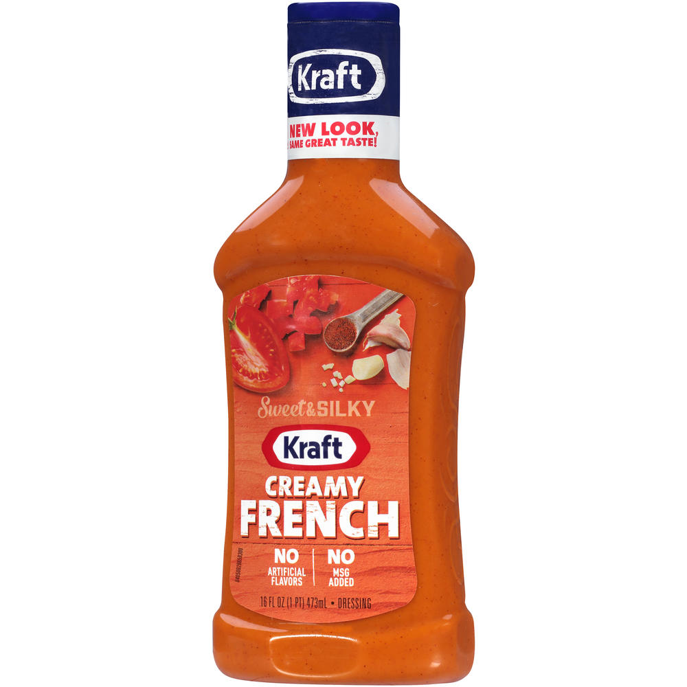 Kraft Dressing, Creamy French, 16 fl oz (1 pt) 473 ml