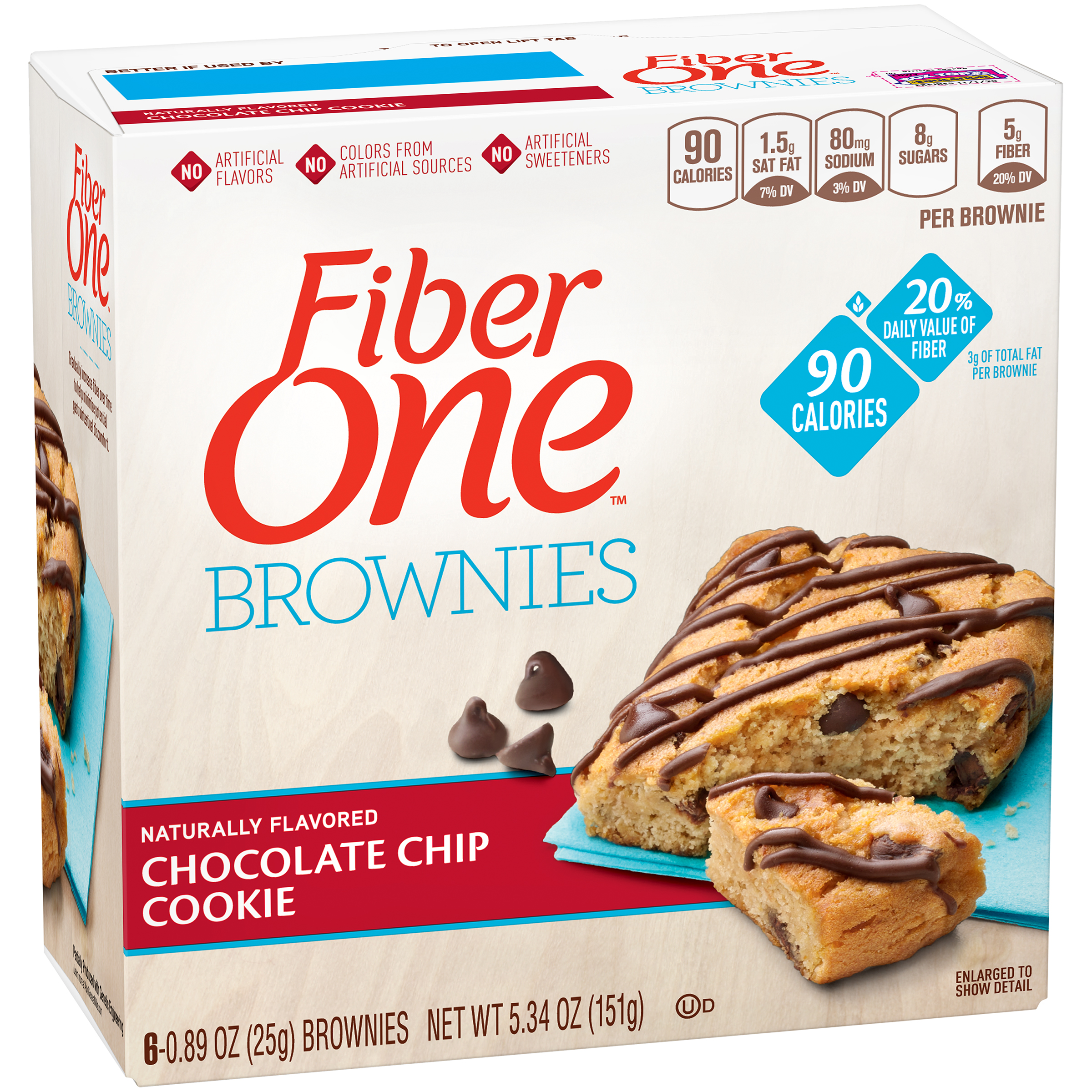 016000426412 UPC - Fiber One Chocolate Chip Cookie Brownies (Case Of ...