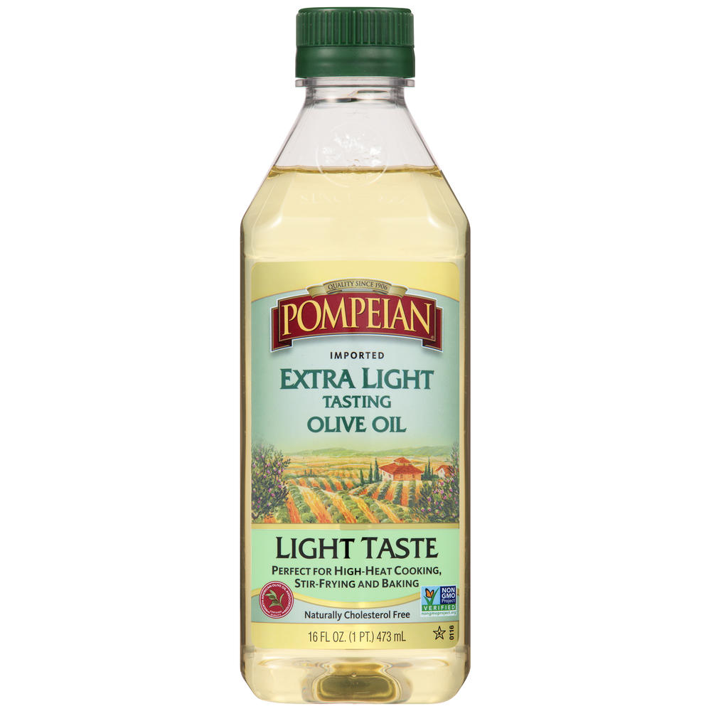 Pompeian Olive Oil, Extra Light, 16 fl oz (1 pt) 473 ml