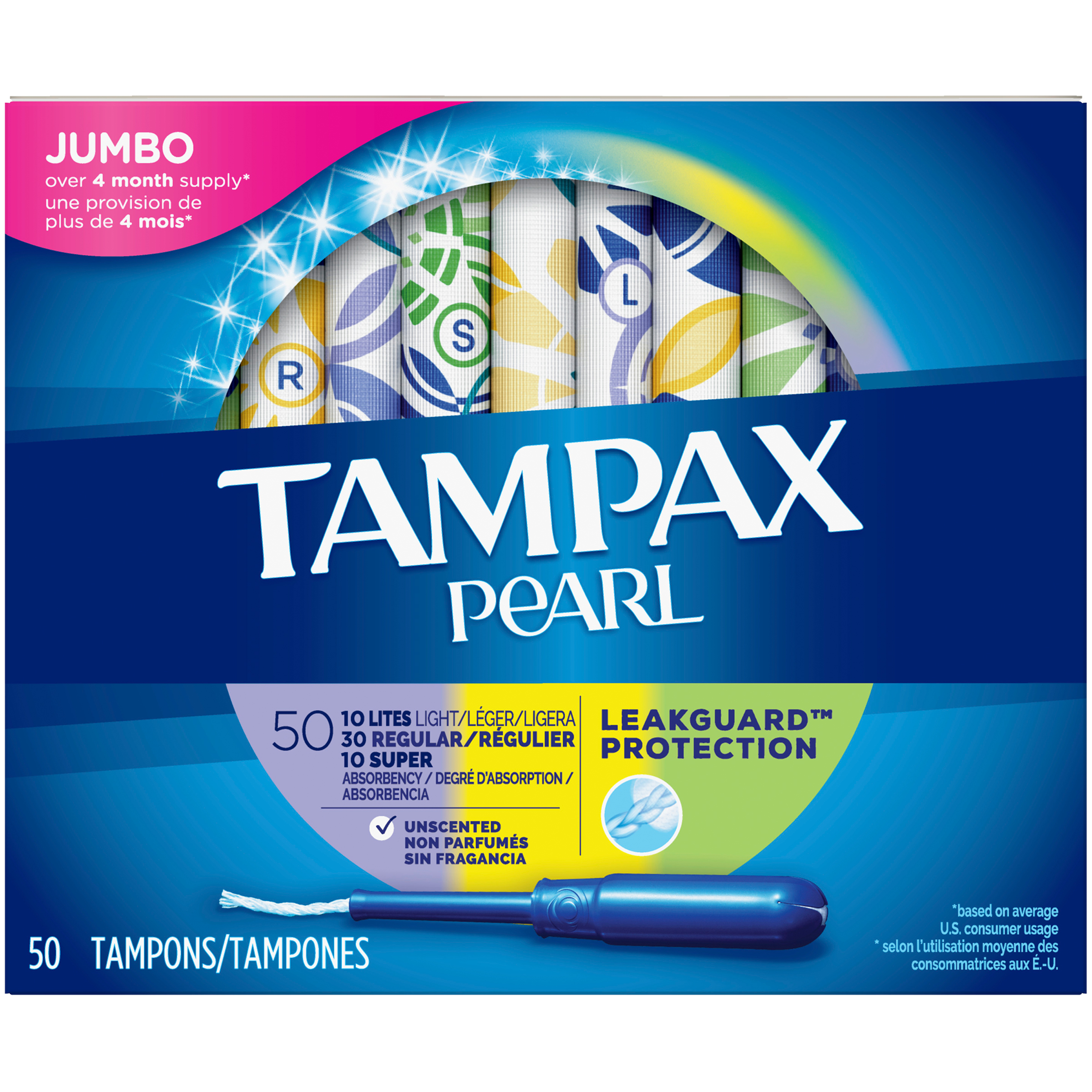UPC 073010009233 - Tampax Pearl Tampons Plastic Applicators Unscented ...