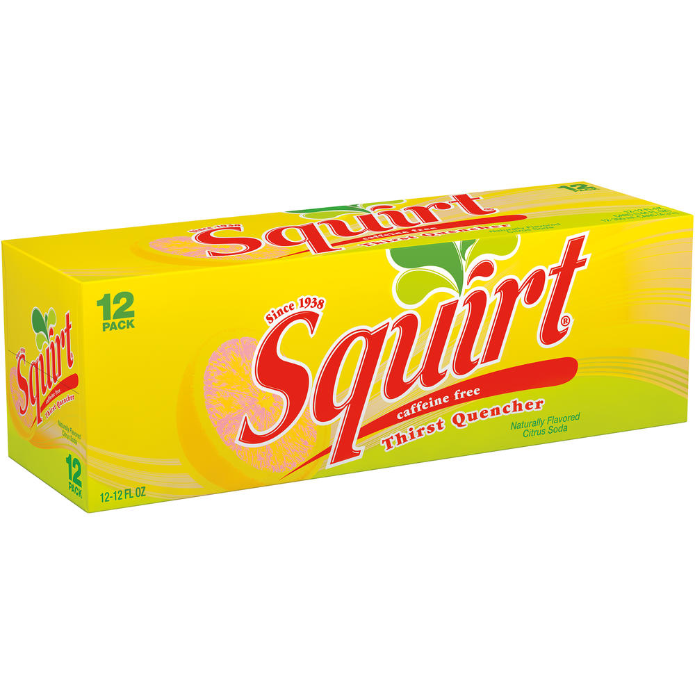 Squirt Soda, Citrus Burst, Cool Pack, 12 - 12 fl oz (355 ml) cans [144 fl oz (4.3 lt)]