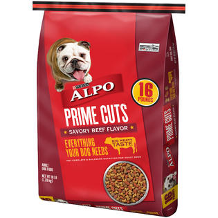 Alpo Prime Cuts Savory Beef Flavor Adult Dog Food 16 lb. Bag