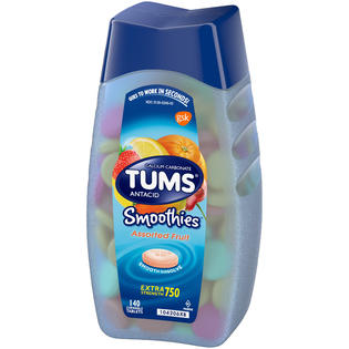 TUMS SMOOTHIES ASST 1.4C FRUIT 140 CT