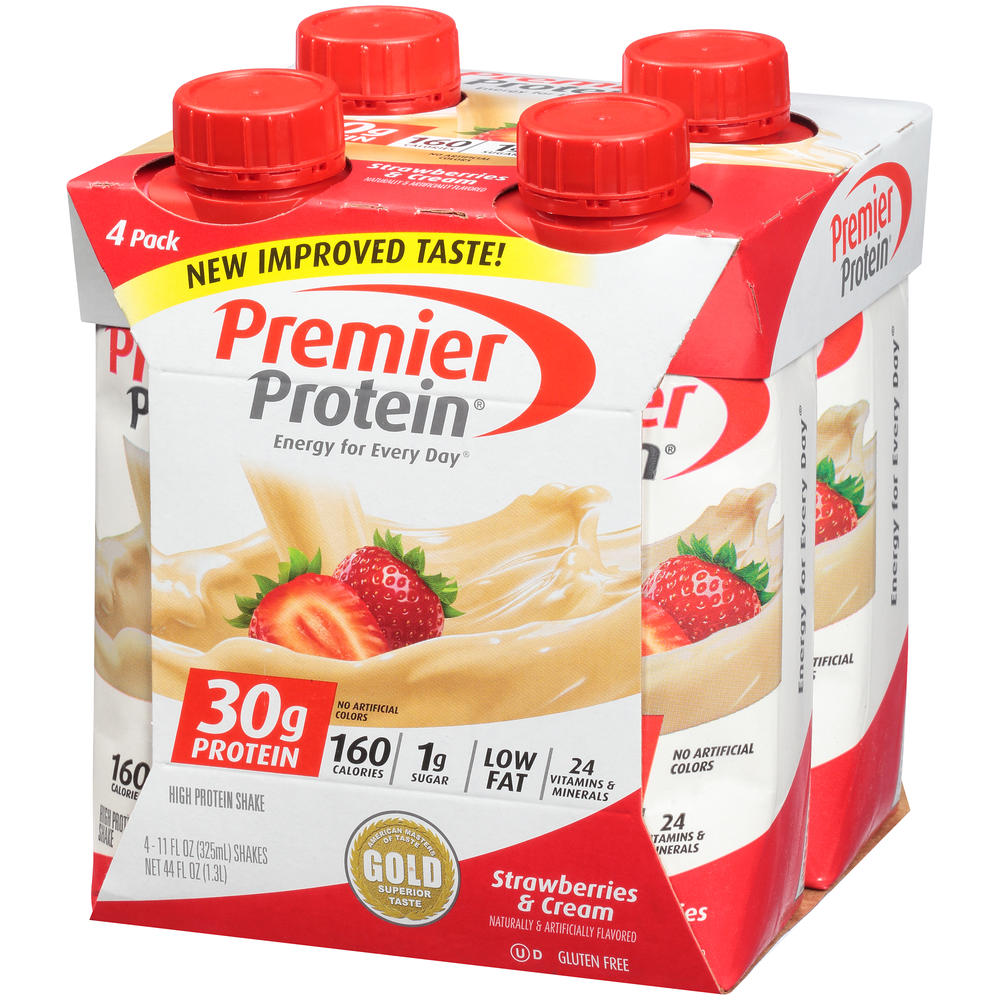 Premier Protein Strawberries and Cream High Protein Shake, 44 Fl. Oz.