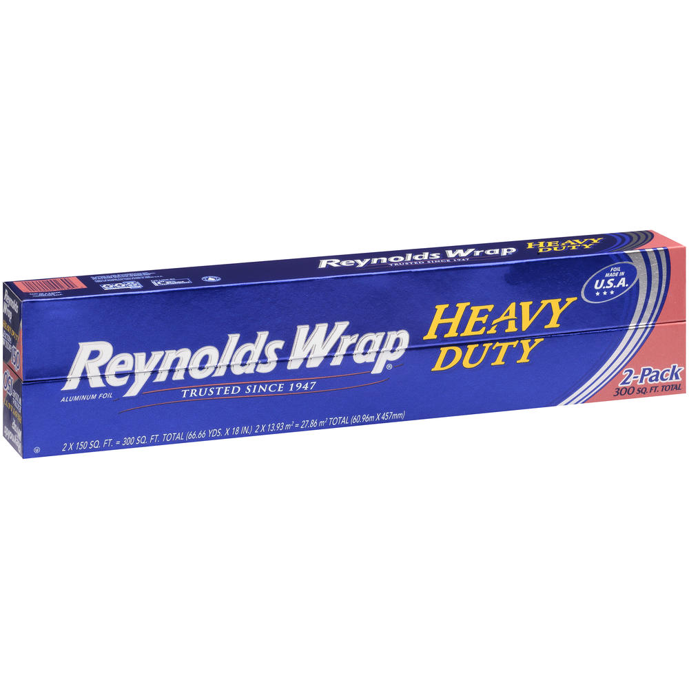 Reynolds Wrap Aluminum Foil Heavy Duty Twin Pack 150 Square-Feet