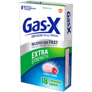 Antigas, Extra Strength, Cherry Creme, Chewable Tablets, 18 tablets