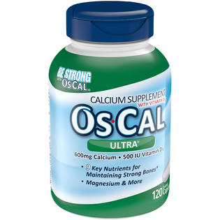 Os-Cal Ultra 600 Plus Coated Tablets 120 Count