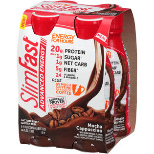 Slim-Fast SlimFast® Advanced Energy Mocha Cappuccino Meal Replacement ...