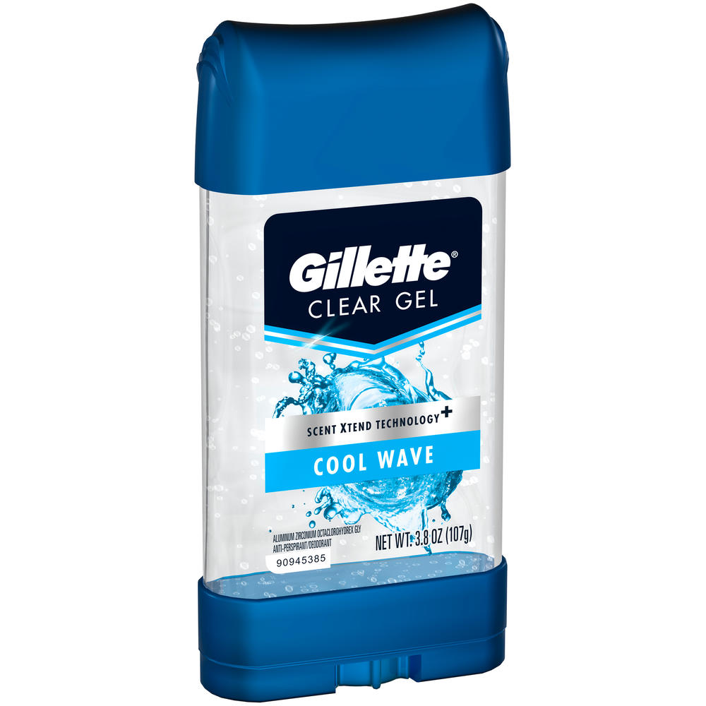 Anti-Perspirant/Deodorant, Clear Gel, Cool Wave, 4 oz (113 g)