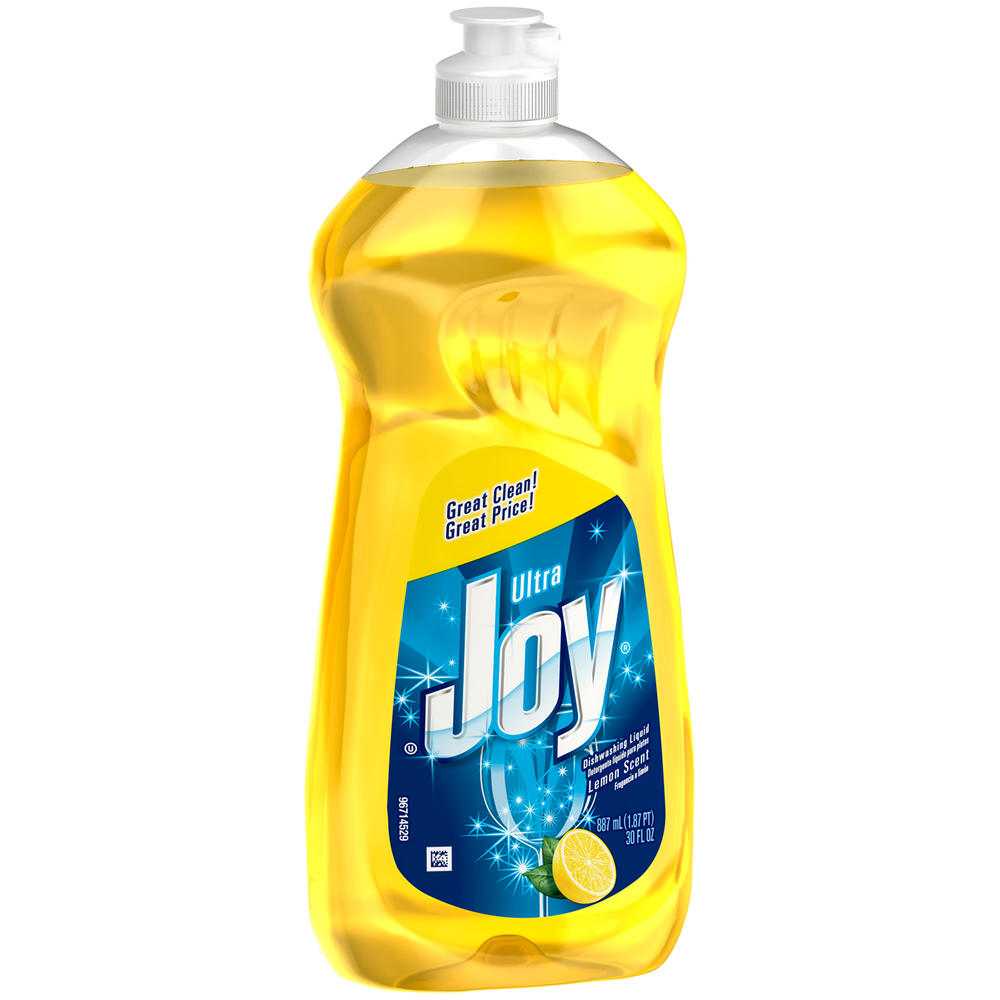 Joy Dishwashing Liquid, Ultra, Lemon Scent, 30 fl oz (1.87 pt) 887 ml