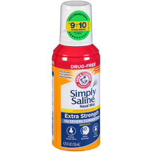 Arm & Hammer Allergy & Sinus Relief Simply Saline Nasal Mist 4.25 fl oz ...