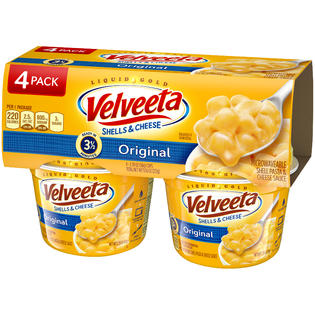 Velveeta Shells and Cheese, Original, 4 Pack, 4 - 2.39 oz packs