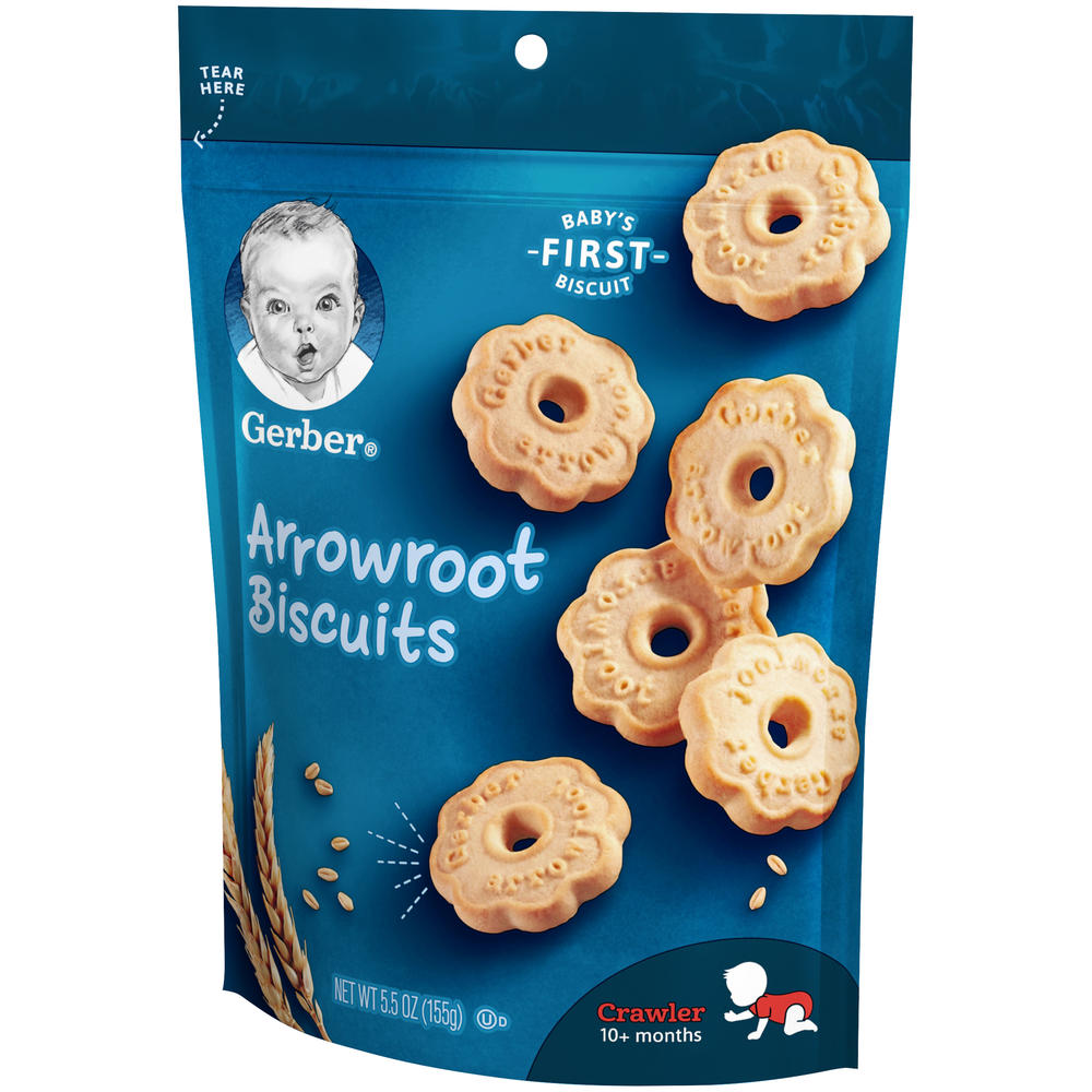 Gerber Graduates For Toddlers Cookies, Arrowroot, 5.5 oz (156 g)