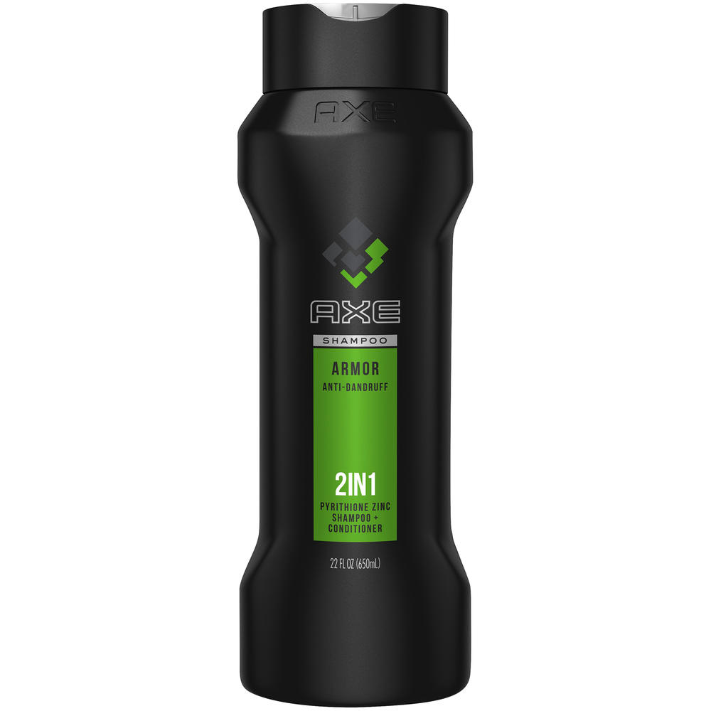 AXE Shampoo + Conditioner, 2 in 1, Anti-Dandruff, Armor, 22 oz
