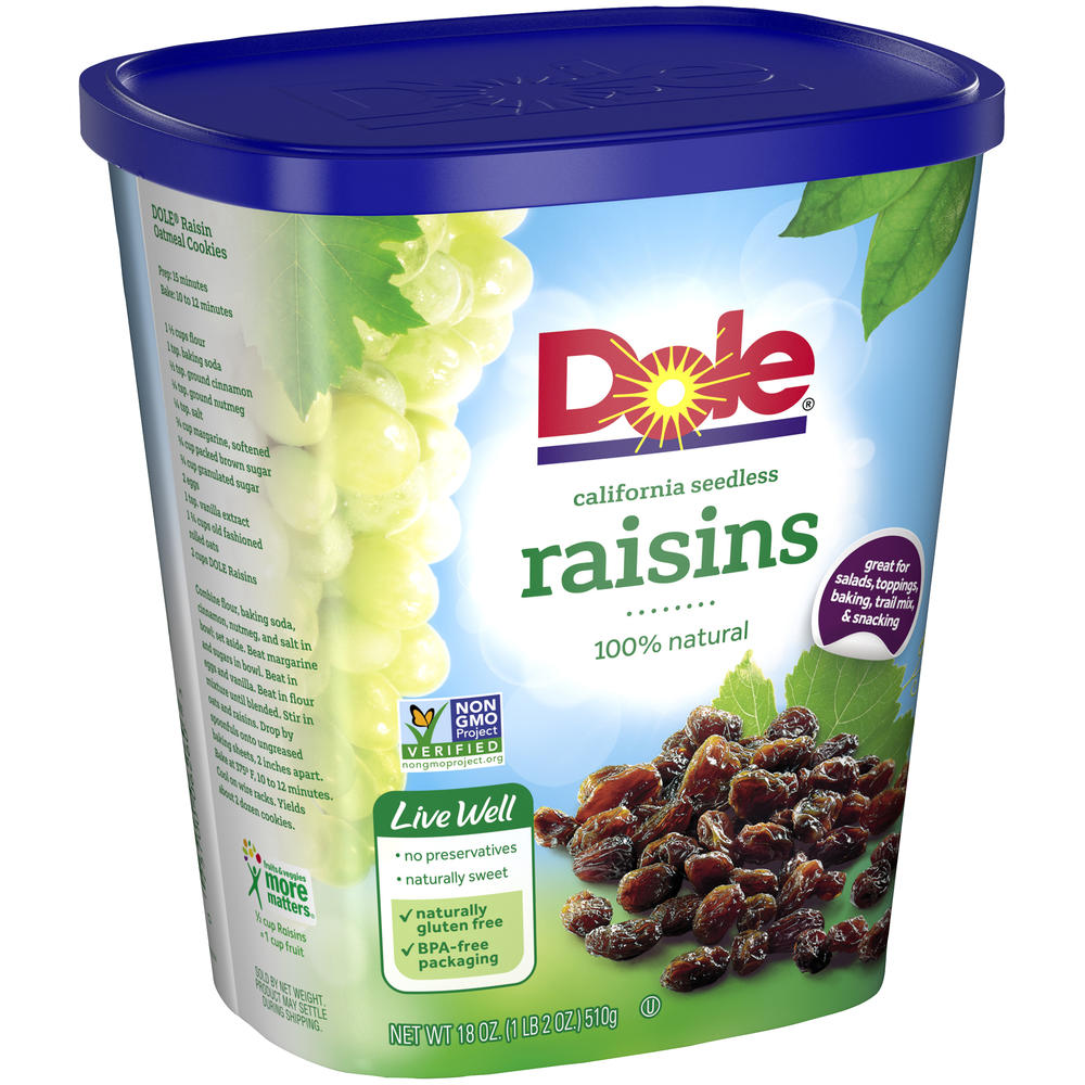 Dole Raisins California Seedless 18 oz