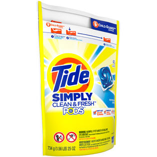 Tide Simply PODS +Oxi Liquid Laundry Detergent Pacs, Refreshing Breeze ...