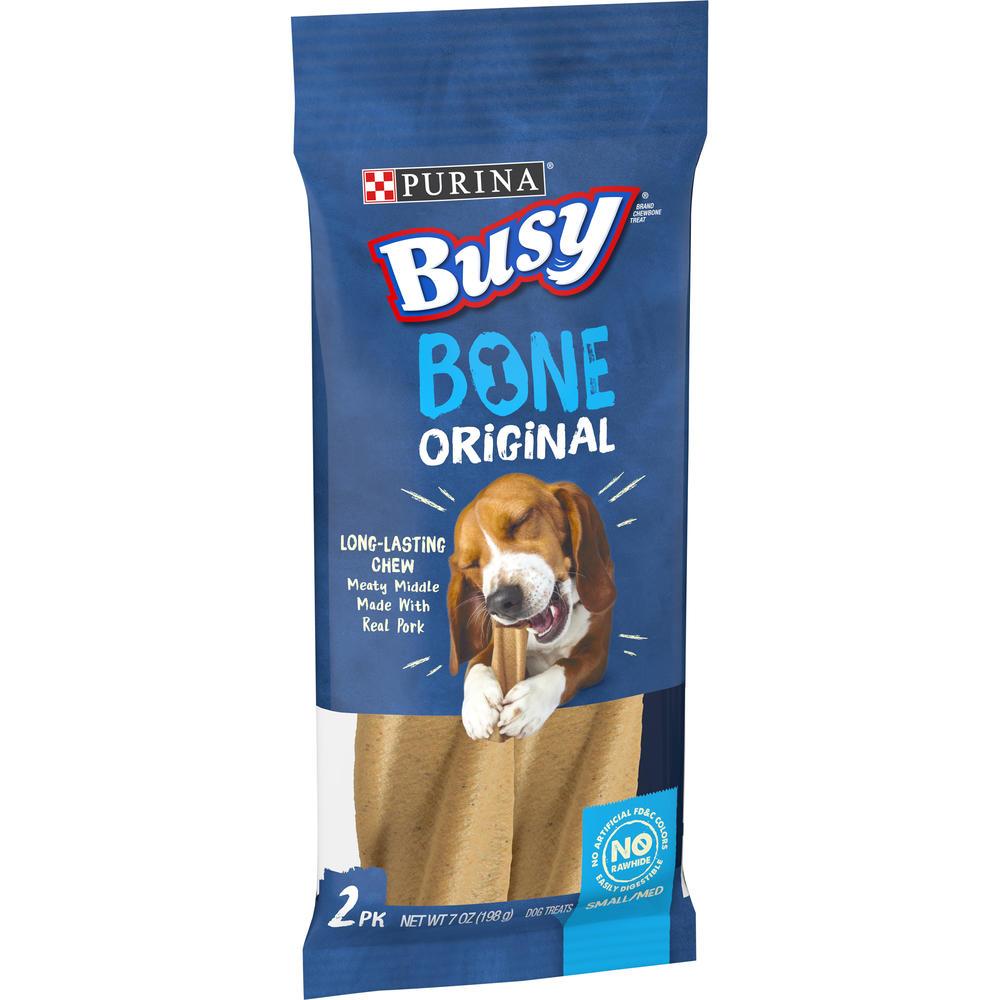 Busy Bone Small/Medium Meaty Chewbone Dog Treats 7 oz. Bag