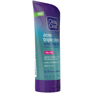 Clean & Clear ® Acne Triple Clear Exfoliating Scrub 5 Oz. Tube