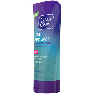 Clean & Clear ® Acne Triple Clear Exfoliating Scrub 5 Oz. Tube