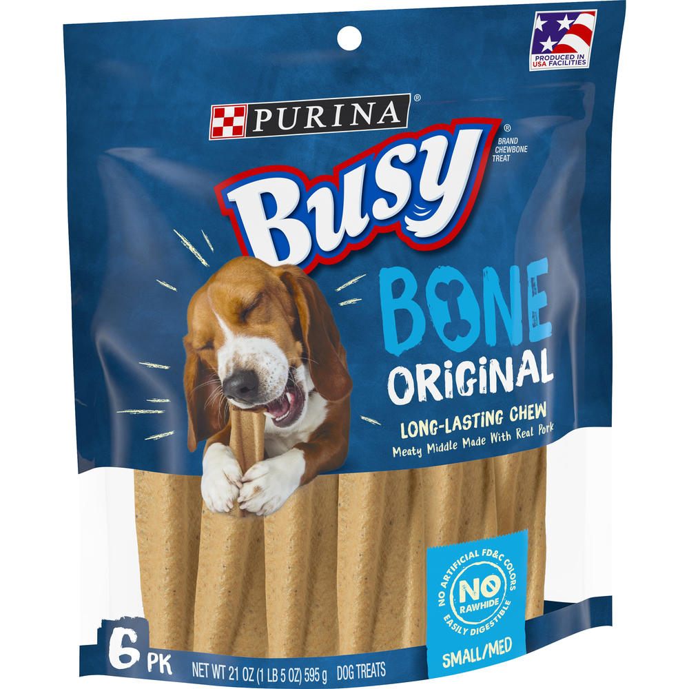 Busy Bone Mini Chewbones Dog Treats - 6 Pack, 6.5 oz. Bag