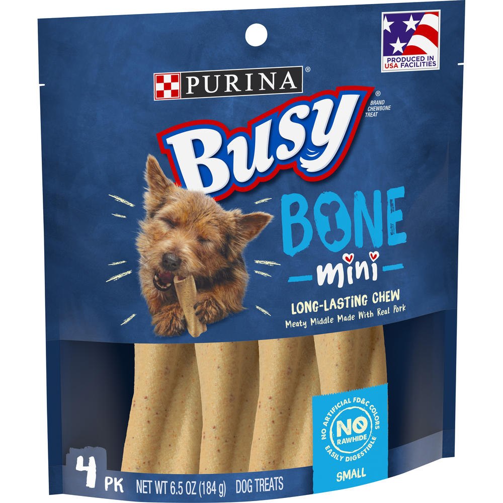 Busy Bone Mini Chewbones Dog Treats - 4 Pack, 6.5 oz. Bag