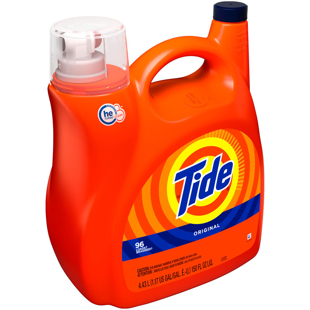Tide HE Detergent, 2x Ultra, Original Scent, 150 fl oz (1.17 gl) 4.43 lt