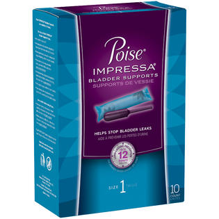 Poise ® Impressa® Incontinence Bladder Supports for Women, Size 1, 10 Count