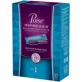 Poise ® Impressa® Incontinence Bladder Supports for Women, Size 1, 10 Count