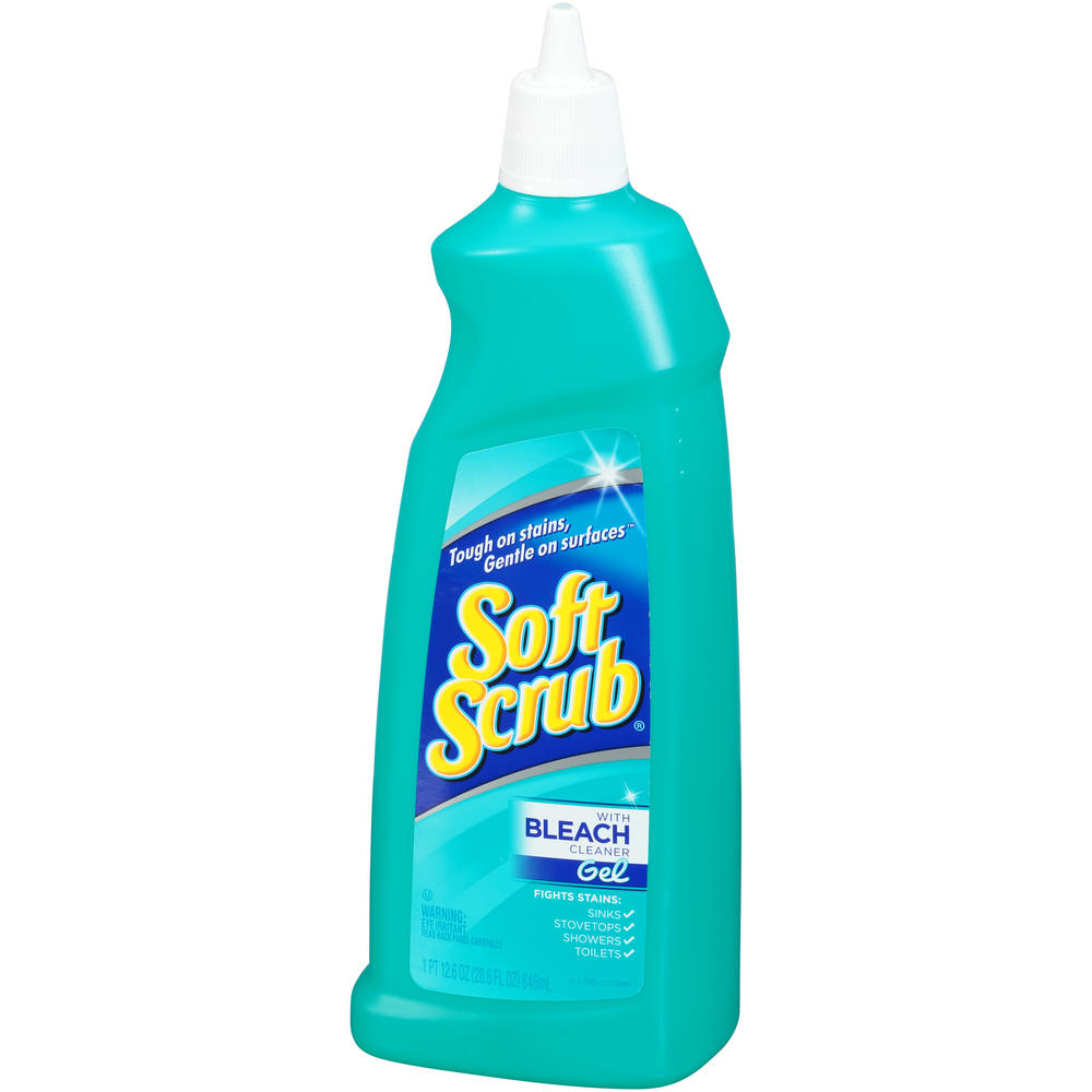 Soft Scrub Stain Fighting Formula with Bleach, Gel, 28.6 fl oz (1 pt 12 ...