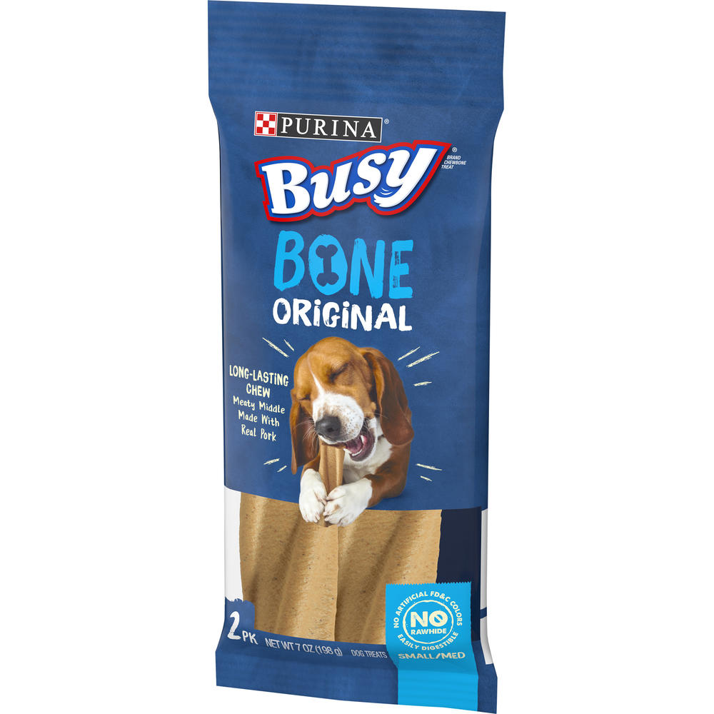 Busy Bone Small/Medium Meaty Chewbone Dog Treats 7 oz. Bag