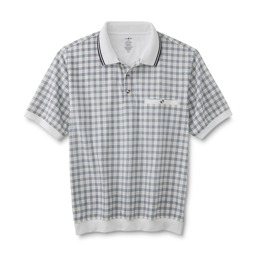David Taylor Collection Men's Classic Polo Shirt - Plaid