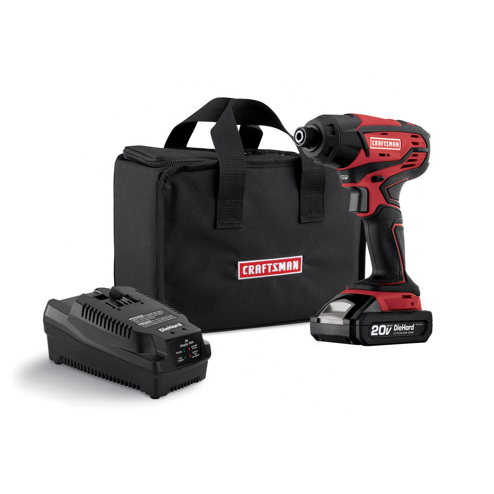 Craftsman 20V 1/4-in Impact Driver Kit