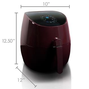 MegaChef 970102093M 3.5qt. Electric Multi-Cooker and Air Fryer - Burgundy