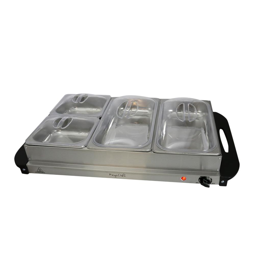 MegaChef 970103785M Buffet Server & Food Warmer With 4 Removable ...