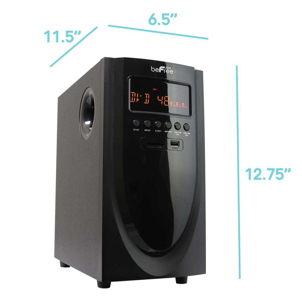 Befree Sound 97095510M 5.1 Channel Surround Sound Bluetooth Speaker ...