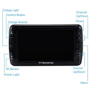 Trexonic 970105604M Portable Ultra Lightweight Rechargeable Widescreen ...