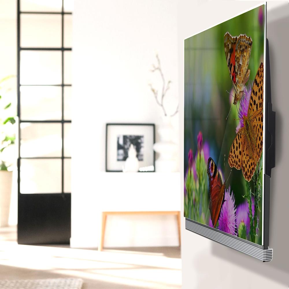 Megamounts 97096984M Heavy Duty Matt Black Finish Fixed Television ...